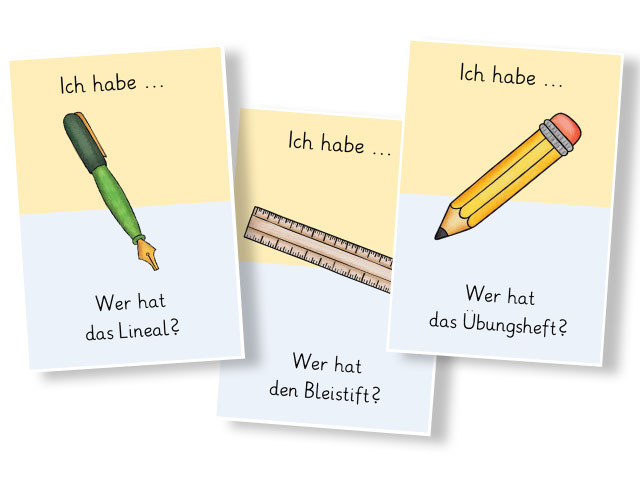 Ich habe Wer hat Spiel für DaZ | Deutsch - audon :: Material zur ...