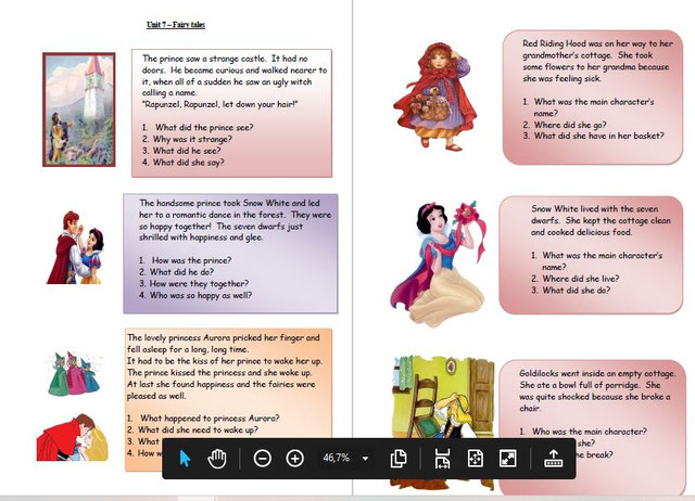 Unit 6 - Fairy tales - Site de english-is-fun-houtland