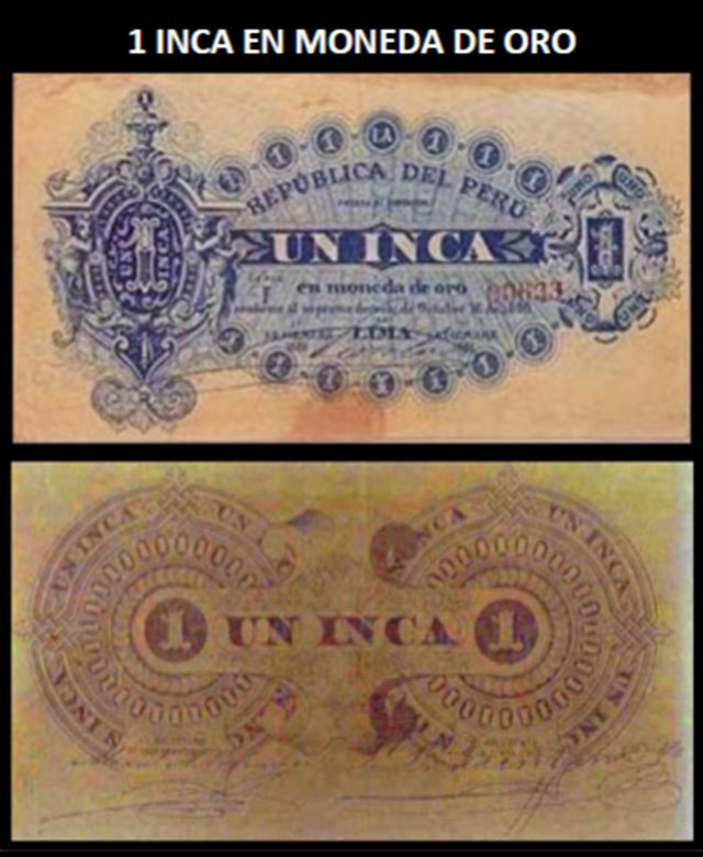 7.- Inca de oro 1880-82 Billetes - Página web de idawicuwiw