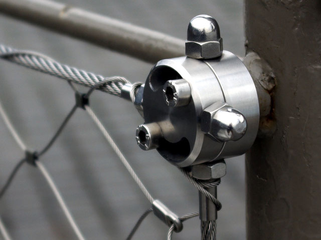 Wire Rope Cross Clamps - Seilsysteme + Abspannungen aus Edelstahl