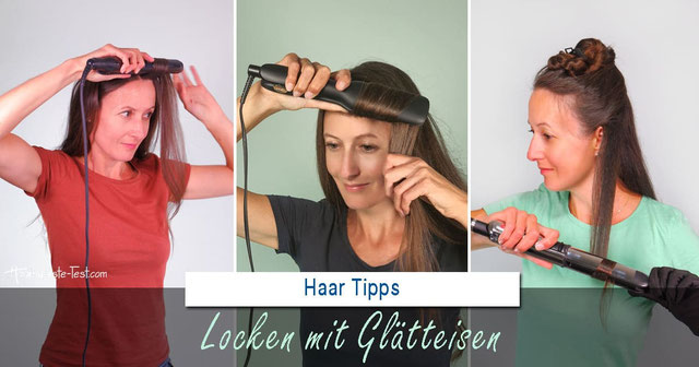 Locken mit Glätteisen: Anleitung + Tipps für Glätteisen Locken ...