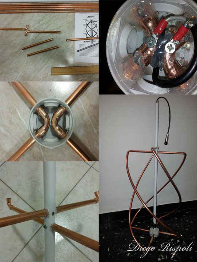 Antenna elicoidale QFH (Quadri Filar Helical) - Benvenuti su OfficinaHF!