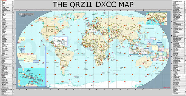 DXCC WORLD MAP - WEB OFICIAL ALFA NOVEMBER QSL DX SWAP CLUB