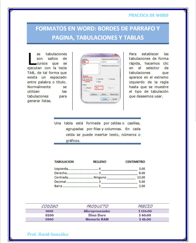 Práctica Formas en Word - Página web de informaticauy