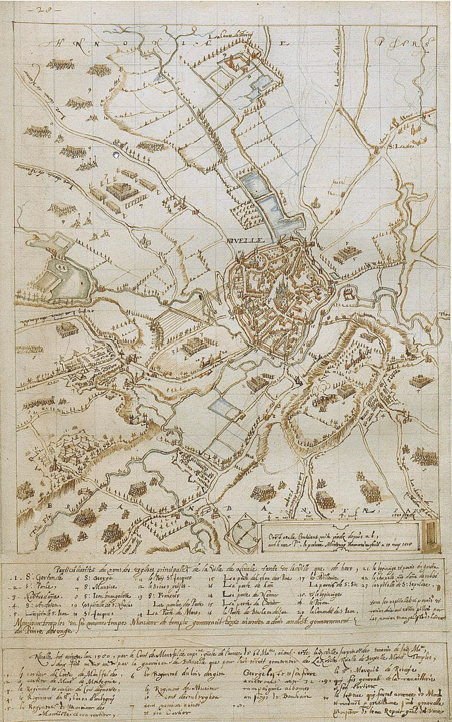 Plans de Nivelles - Mon vieux Nivelles