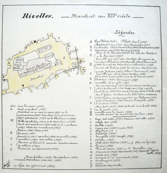 Plans de Nivelles - Mon vieux Nivelles