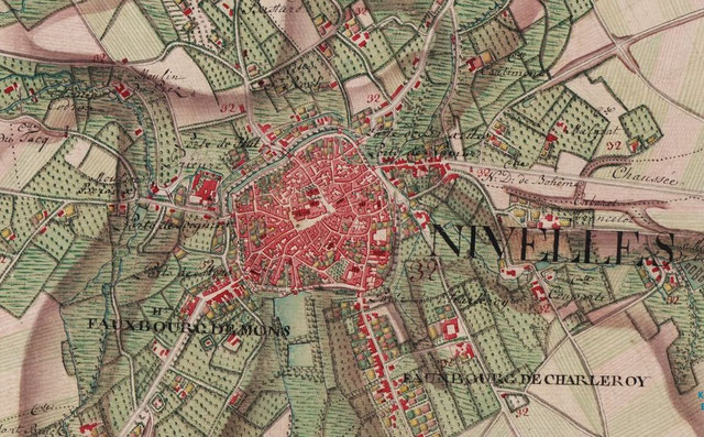 Plans de Nivelles - Mon vieux Nivelles