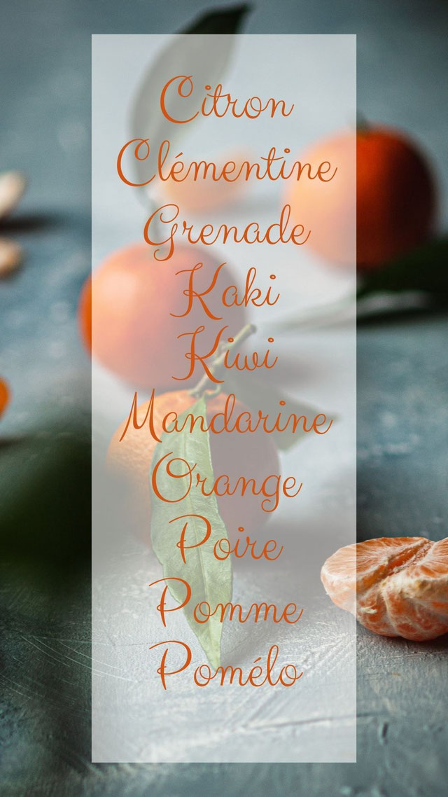 Calendrier des fruits de saison - Virginie Dion - photographe culinaire ...