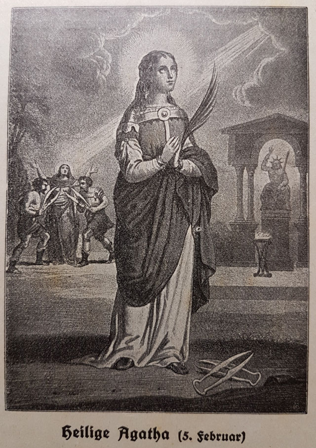 Agatha von Catania - Heiligen-Legende - Die Heiligen und Seligen der Katholischen Kirche.