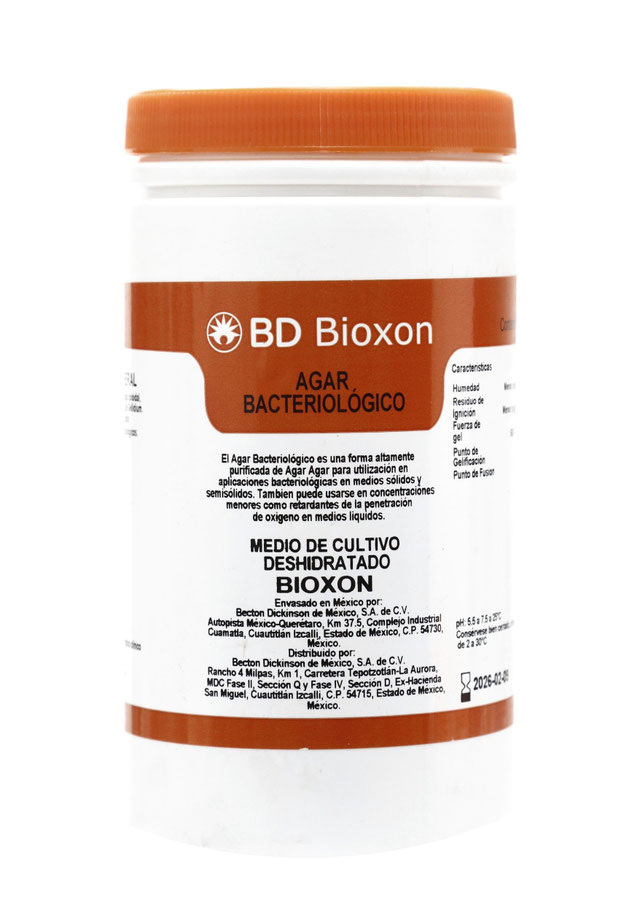 215000 BD Bioxon® Agar Bacteriologico, 450 g - PROQUISUR- Material de ...