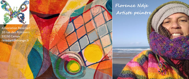 Florence Ndjé, peintre - Atelier Ndje Art