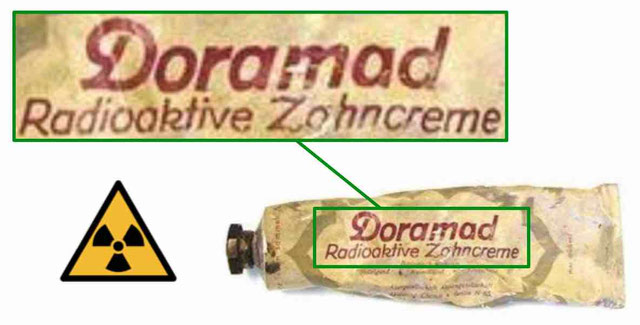 Unglaublich: Radioaktive Zahnpasta Doramad Zahncreme mit Thorium-X ...