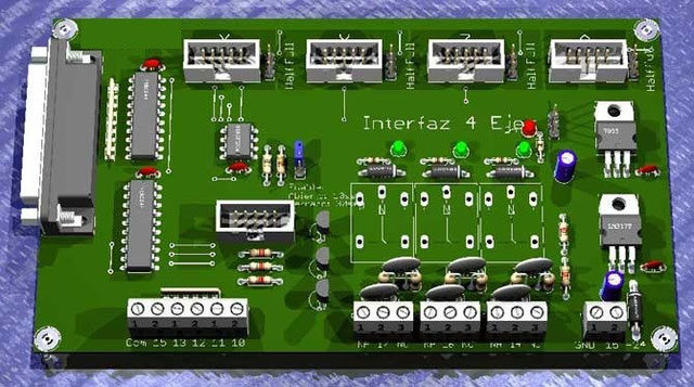 INTERFAZ CNC (Para puerto paralelo) - Página web de sistemascncdidacticos