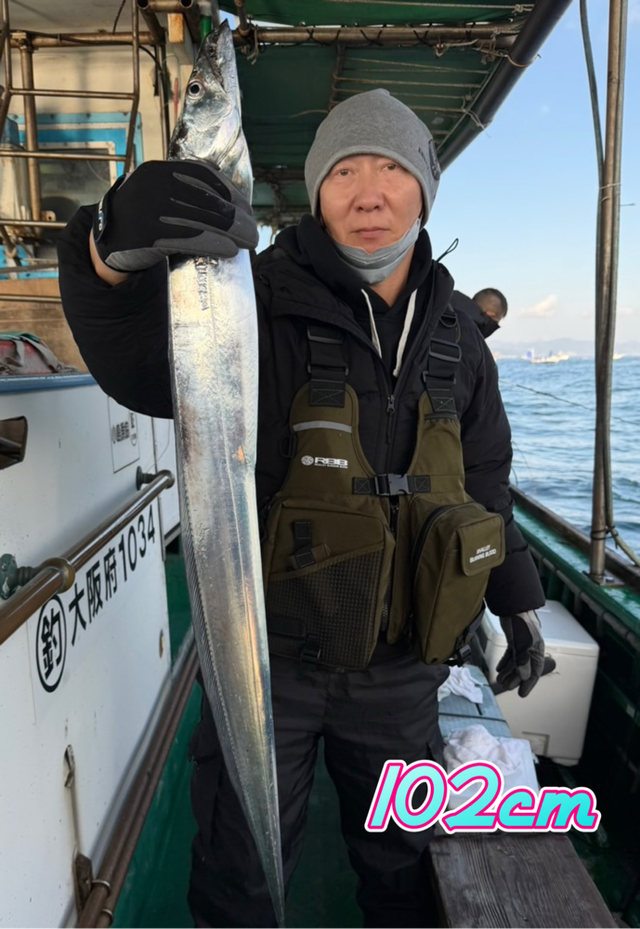 11月30日(日)タチウオ - 大阪の釣り船 泉南小島港 大型乗合釣船 恵比須丸