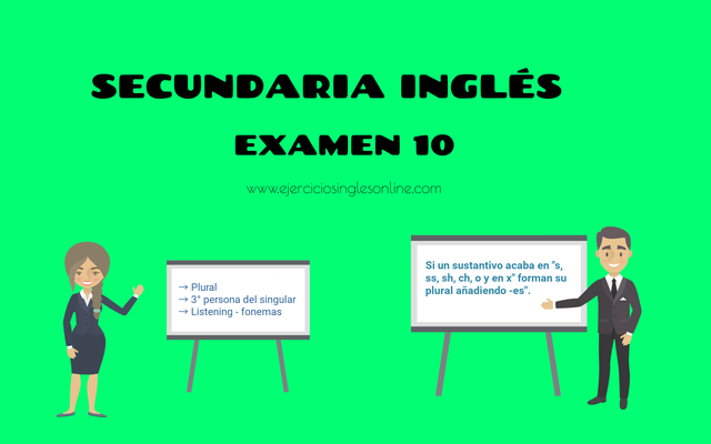 Exámenes secundaria inglés - Ejercicios inglés online