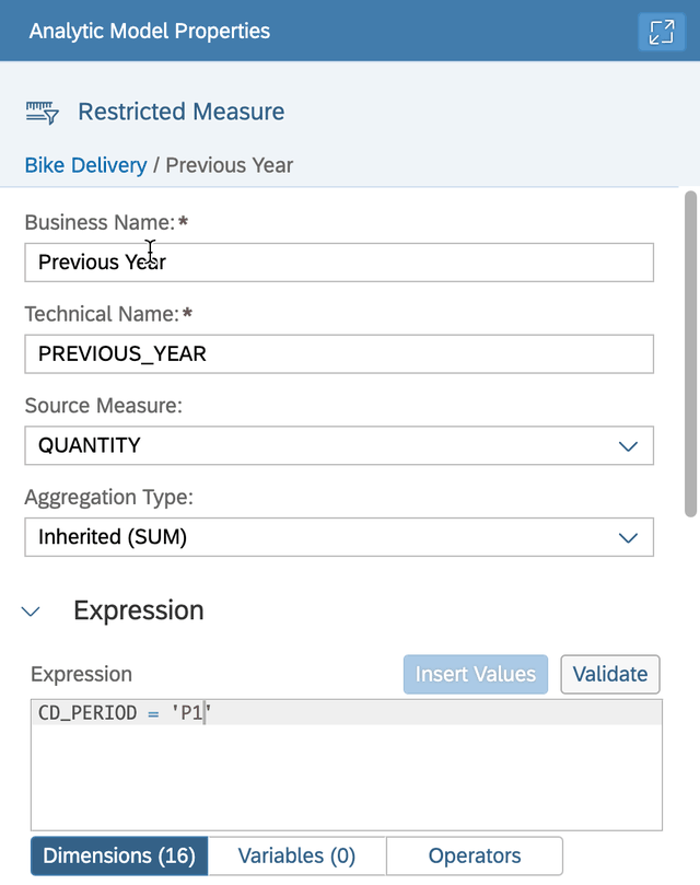 SAP Datasphere: Dynamic previous year in an Analytic Model - reyemsaibot