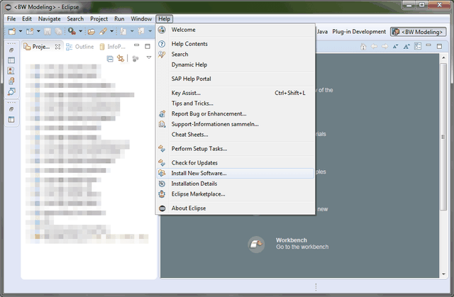 SAP BW Modeling Tools in Eclipse - reyemsaibot