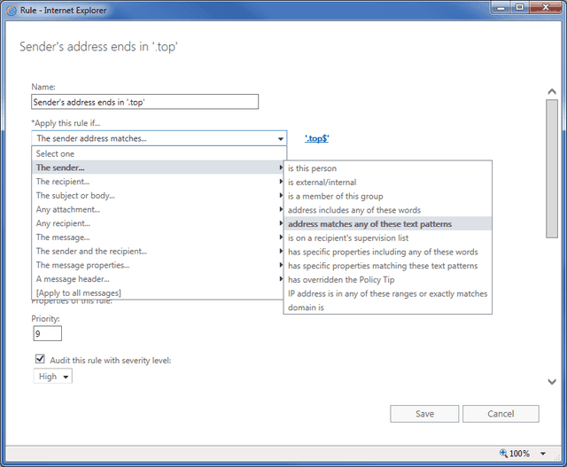 how to block emails by domain in office 365 - Boolean Logical Ltd