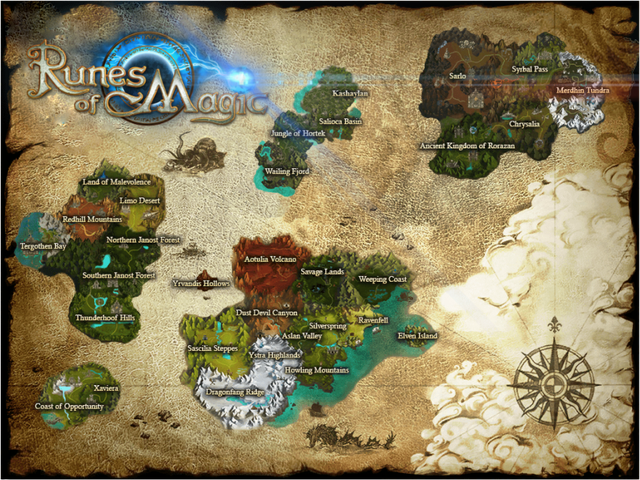 RUNES OF MAGIC MAP - Runes of Magic - Infos
