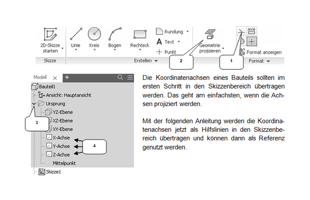 Inventor - Zeichnen einer einfachen Bauteilkontur - CAD-Trainings.de ...