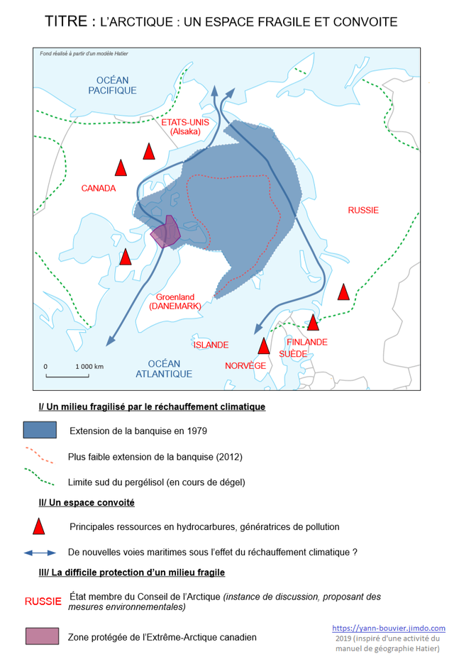 CROQUIS DE GÉOGRAPHIE (2nde) - L'Arctique, un espace fragile et convoité - Cours d'Histoire ...