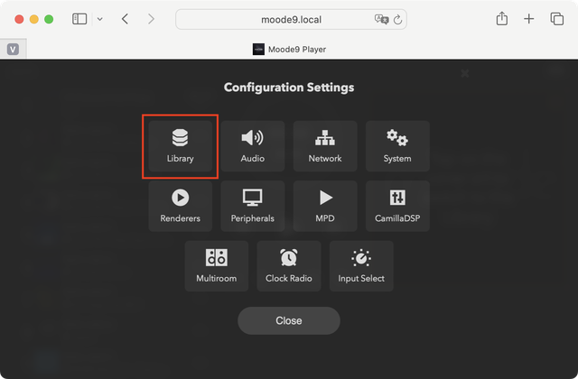 Moodeのインストールと設定 - Open Audio Lab