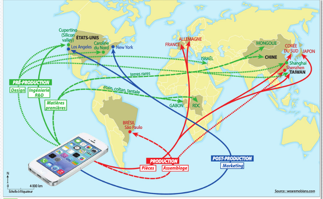 L'iPhone, un produit mondialisé - Classes de M. Orjebin