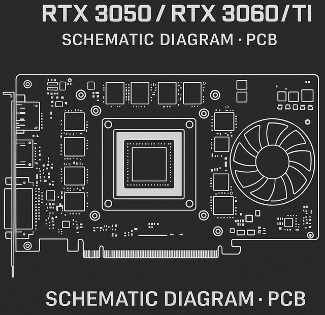 Nvidia GeForce RTX 3050/RTX 3060/TI Schematic Diagram. PCB - Schematic