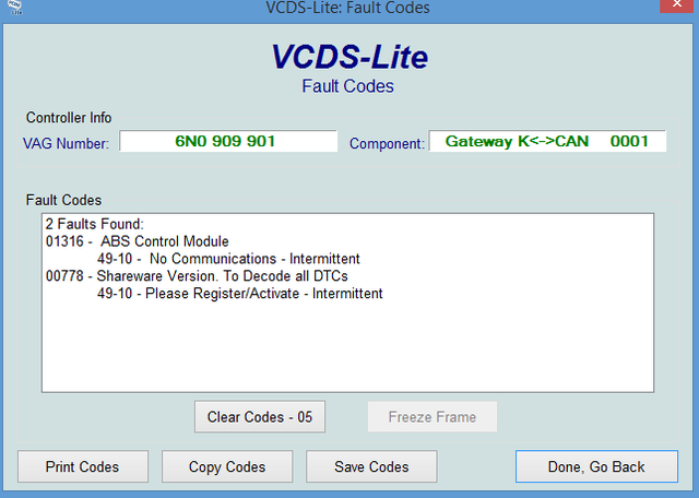 Volkswagen Fault Codes - Wiring Diagrams