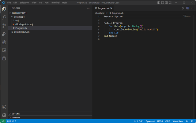 VSCodeでvb.net(1) - sunday-engineer is here.