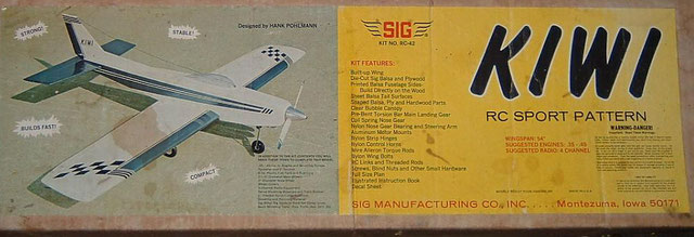 SIG RC Kits 41-60 - SIG's Model Aircraft Kit and ARF History