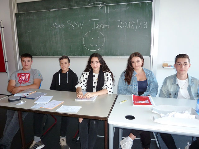 Neues SMV-Team 2018/19 - Gemeinschaftsschule im Gäu Ergenzingen