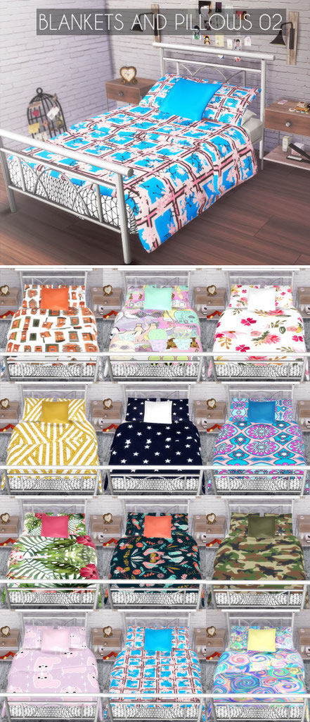 Cushions and Blankets - Página web de descargassims-ts4cc