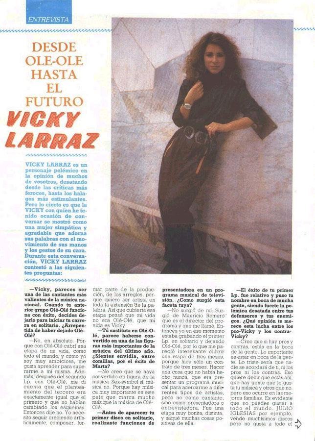 Vicky Larraz - Página web de tocatatve