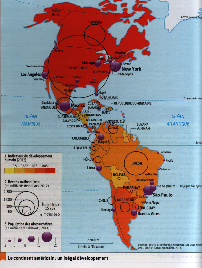 Le continent américain, entre tensions et intégrations - Classes de M ...