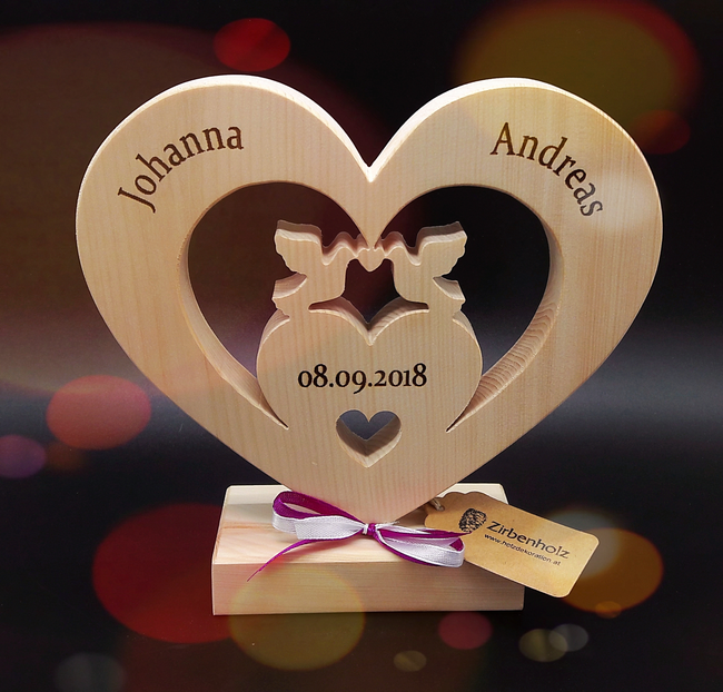 Geschenke und Geschenkideen - Hochzeitsgeschenke aus Holz