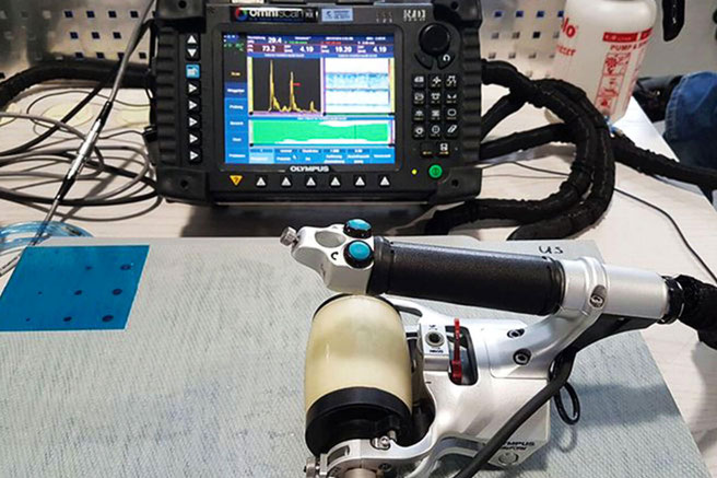 ROLLER-FORM WHEEL PROBE - HUENEFELD NDT