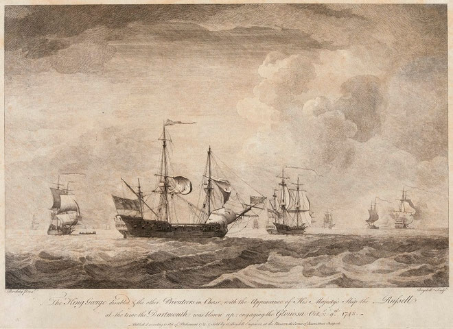 6-La Carrera del Glorioso (1747) - Singladuras por la historia naval