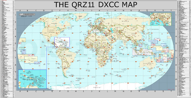 DXCC WORLD MAP - WEB OFICIAL ALFA NOVEMBER QSL DX SWAP CLUB