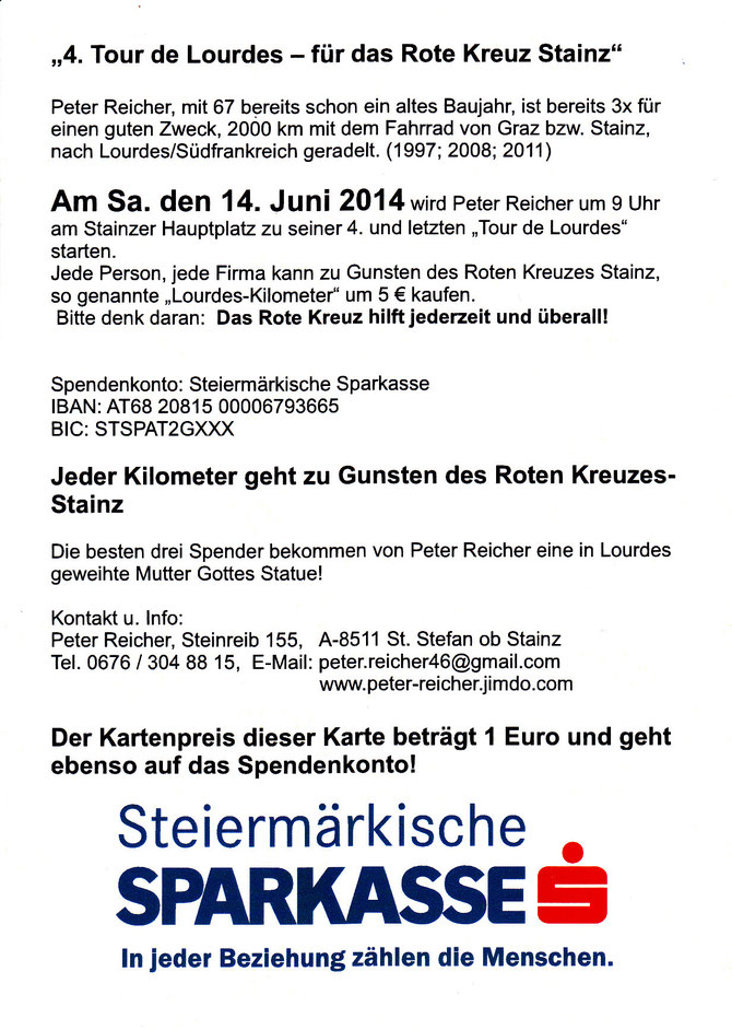 Peter Reicher hat mit Ende 2013 seine Karriere als Entertainer ...