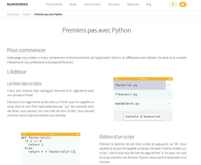 Activités PYTHON & NUMWORKS - Site Ellasciences de Sciences physiques ...