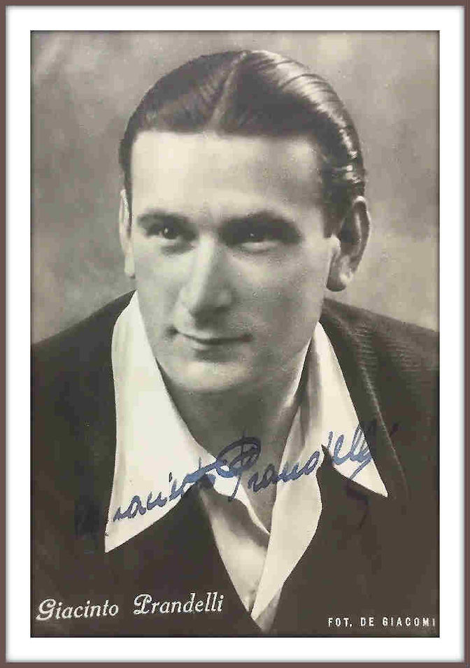 Giacinto Prandelli - Immagini - Le Grandi Voci - di Pietro Sandro Beato