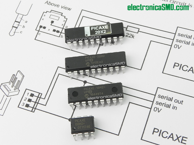 Microcontroladores PICAXE - Electronica Guatemala SMD