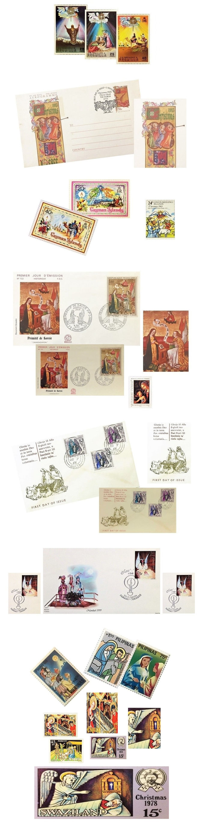 The Birth of Jesus Christ - Philately Items Reference - Expressions