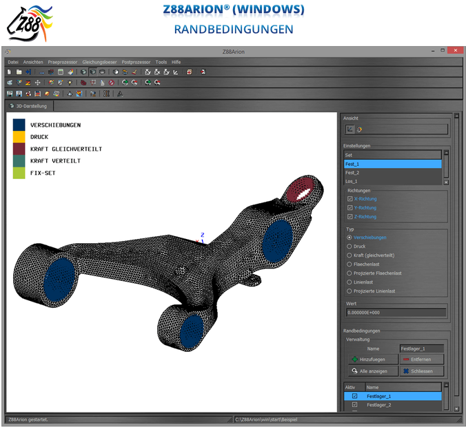 Software for finite element analysis - FEA/FEM-WORKS