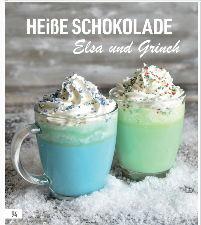 Heiße Schokolade "Elsa" & "Grinch". - mix dich glücklich (Thermomix-Rezepte)