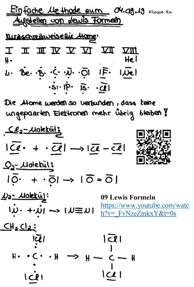 Aufstellen von Lewis-Formeln - eine einfache Methode - Chemiestunde bei ...