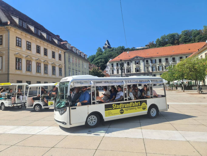 QS E POWER - Elektro shuttle, rundfahrt, shuttle , bummelzug ...