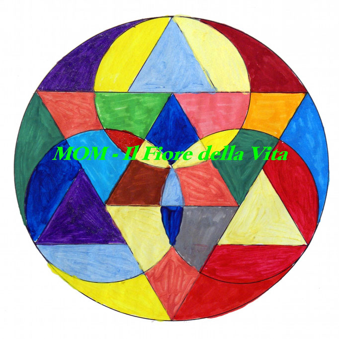 Mandala colorati a mano - Il Fiore della Vita - quadri e foto di ...