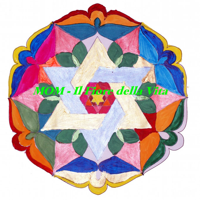 Mandala colorati a mano - Il Fiore della Vita - quadri e foto di ...